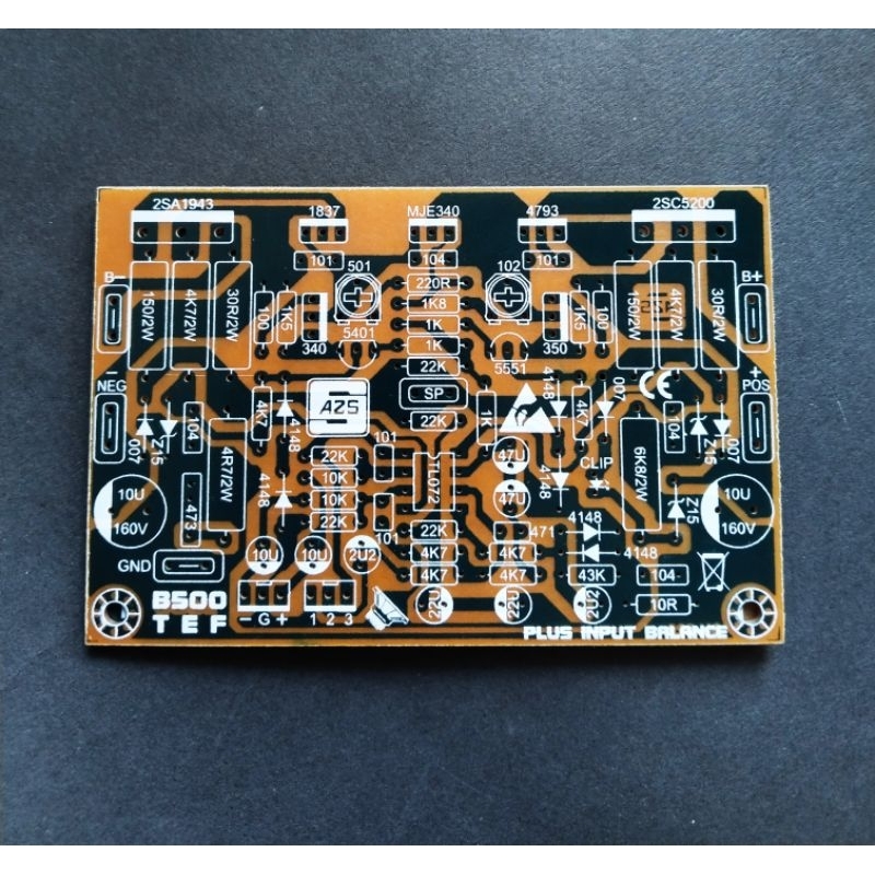 Jual PCB Driver Power Amplifier APEX B500 TEF Input Balance. | Shopee Indonesia