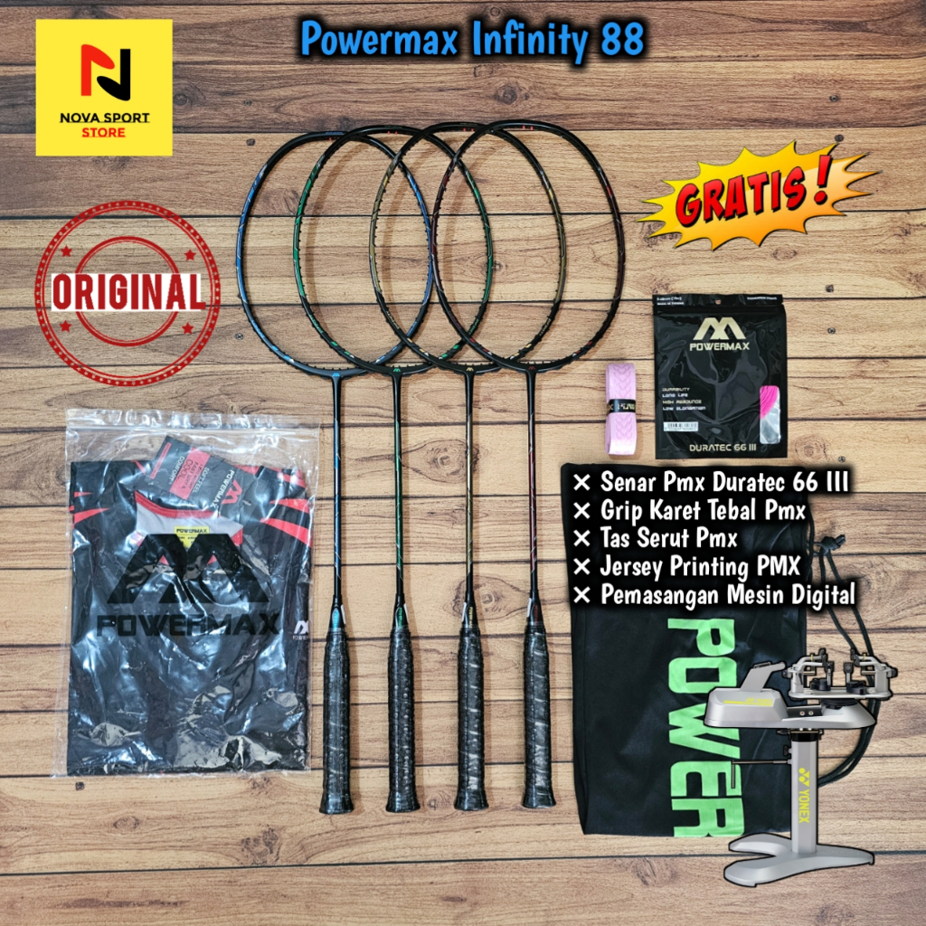 Jual Raket Badminton Powermax Infinity 88 | Shopee Indonesia