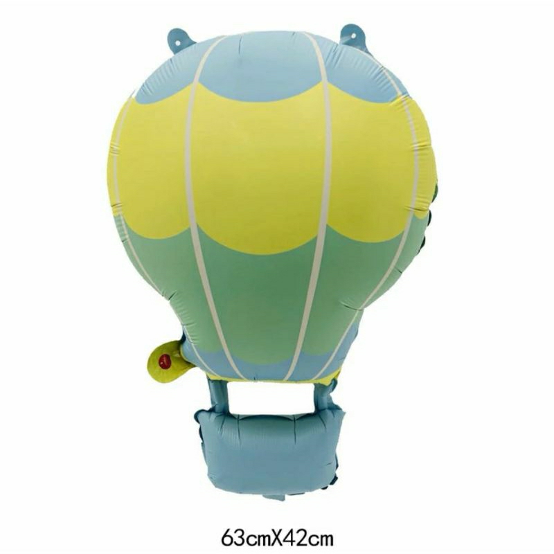 Jual Balon foil karakter balon udara hot air balloon macaron pastel ...