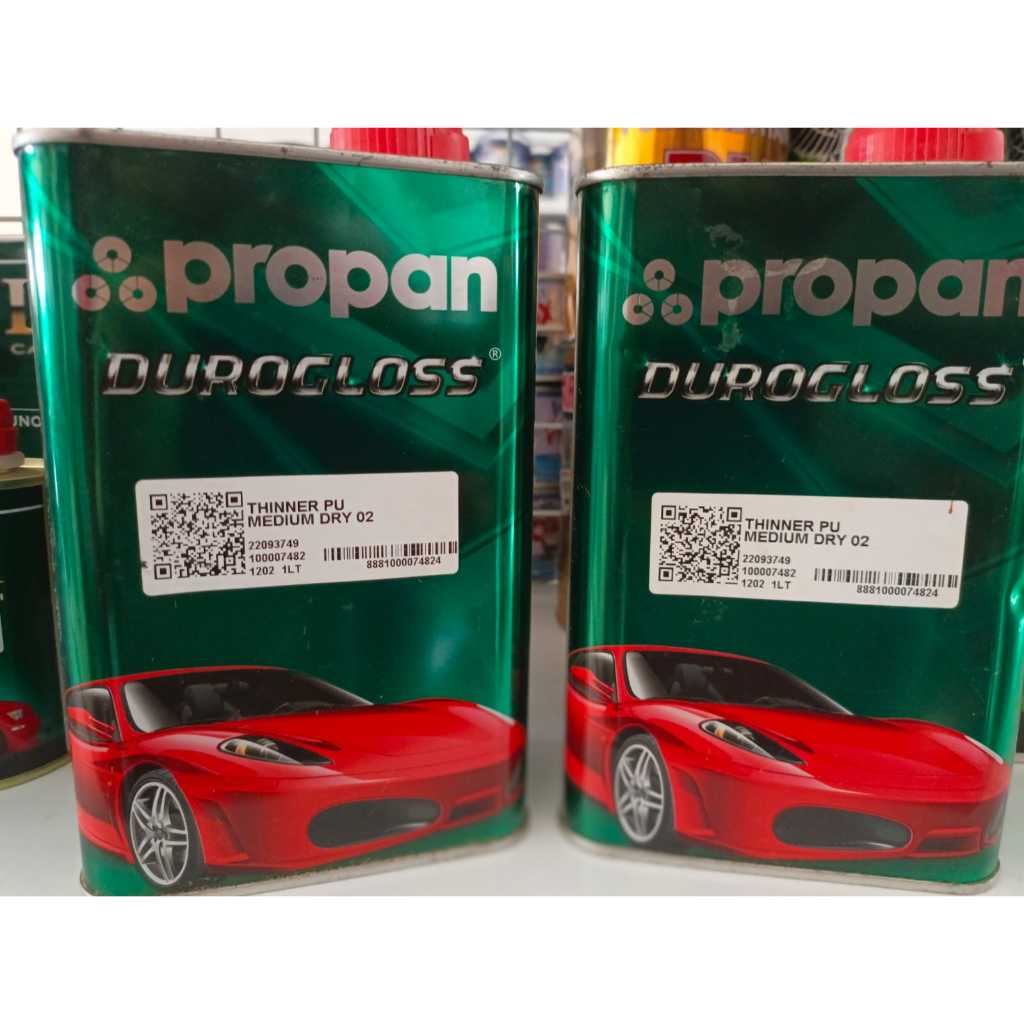 Jual Thinner PU Propan Durogloss clear coat medium dry 02 1 liter | Shopee Indonesia