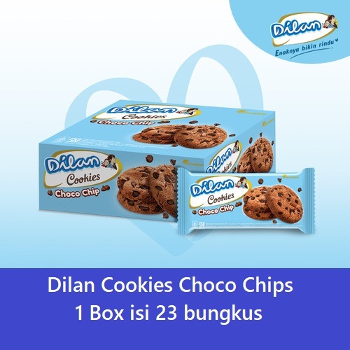 Jual dilan cookies choco chip | box isi 23 bungkus | Shopee Indonesia