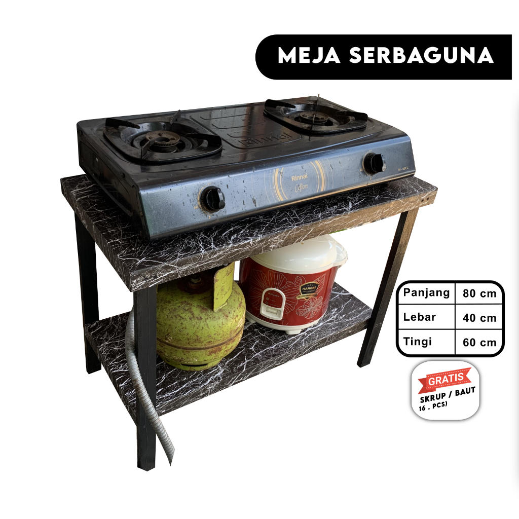 Jual Meja Kompor Gas / Meja Serbaguna / Meja Minimalis | Shopee Indonesia