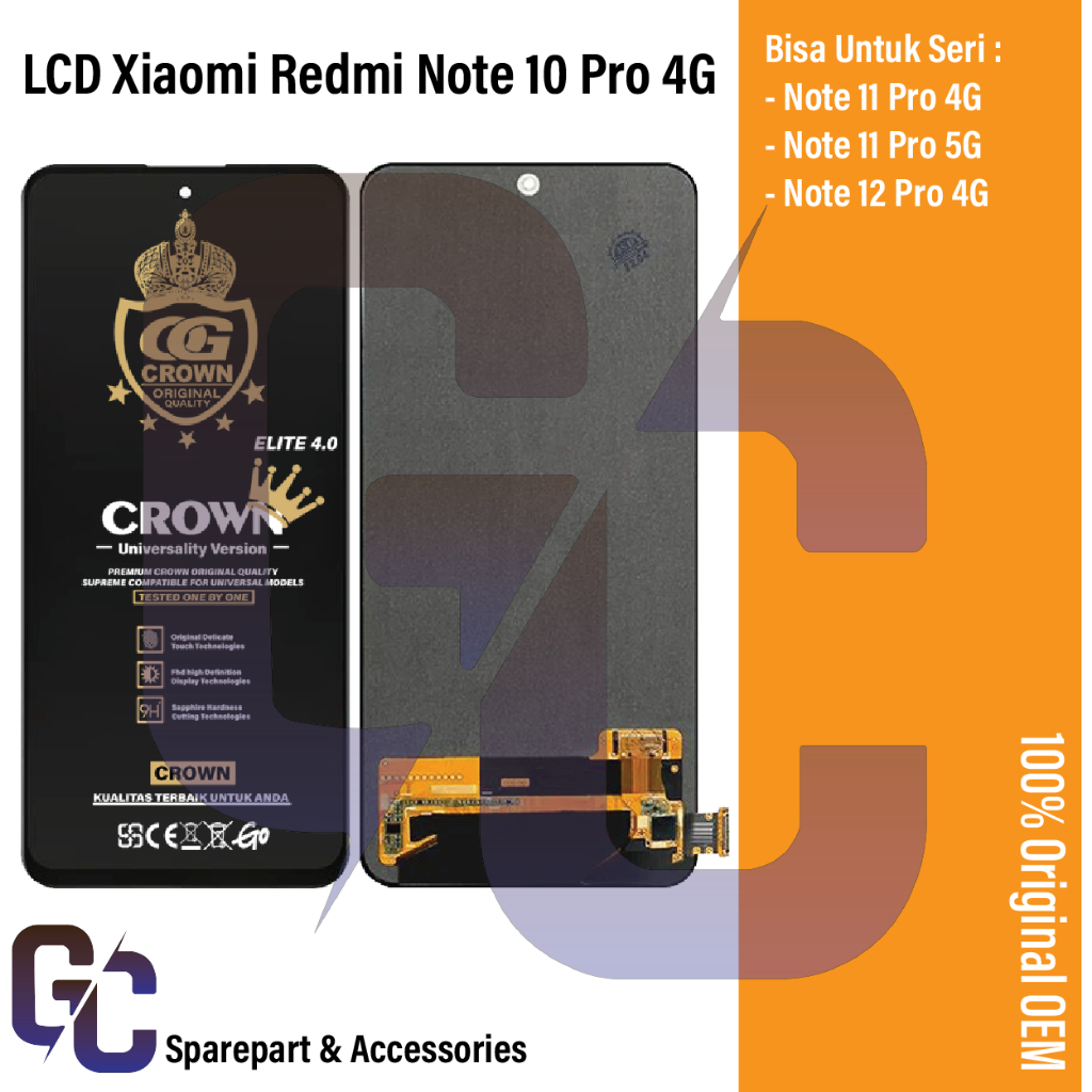 Jual LCD TOUCHSCREEN XIAOMI REDMI NOTE 10 PRO 4G / NOTE 10 PROMAX / NOTE 11 PRO 4G ORIGINAL ...