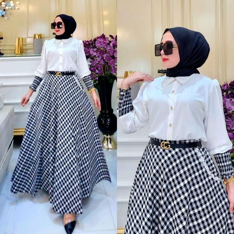 Jual SAMIRA SET ROK by Hareem syari ( ORIGINAL) set terbaru/set terkini ...