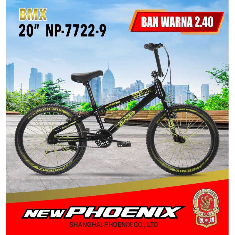 Jual sepeda bmx new phoenix tipe NP 7722-9 ukuran 20 inci. | Shopee ...