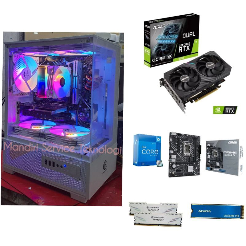 Jual Rakitan PC Gaming / Rendering / Streaming Intel Core i5 12400F Gen 12 LGA 1700 VGA RTX 3050 ...