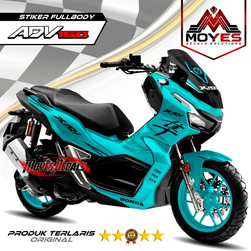 Jual (BISA COD )Decal ADV 150 Motif Polos - Stiker ADV150 Fullbody 2020 ...