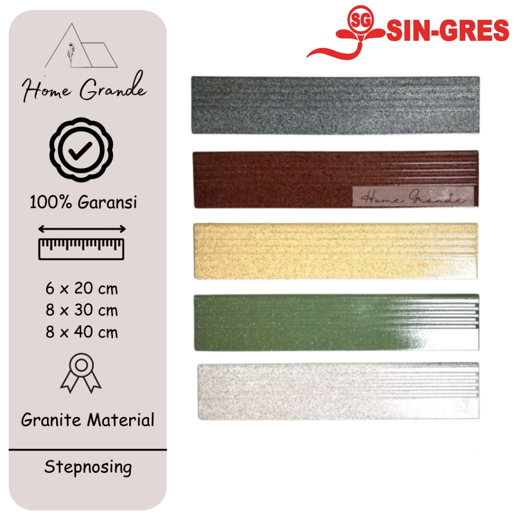 Jual Stepnosing step nosing plint untuk tangga Keramik Granite 8x30 ...