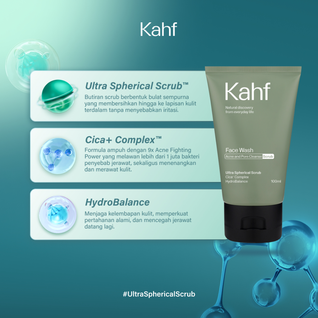 Jual NEW Kahf Acne and Pore Cleanse Face Wash 100 ml | Cocok Untuk ...