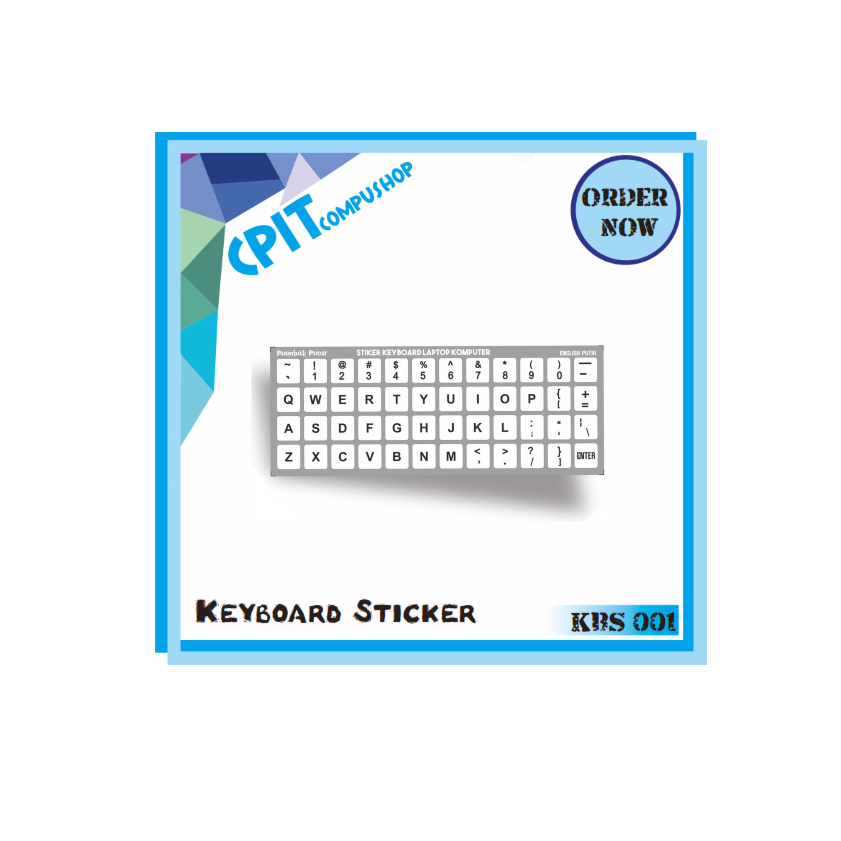 Jual Keyboard Sticker Layout English Waterproof | Shopee Indonesia