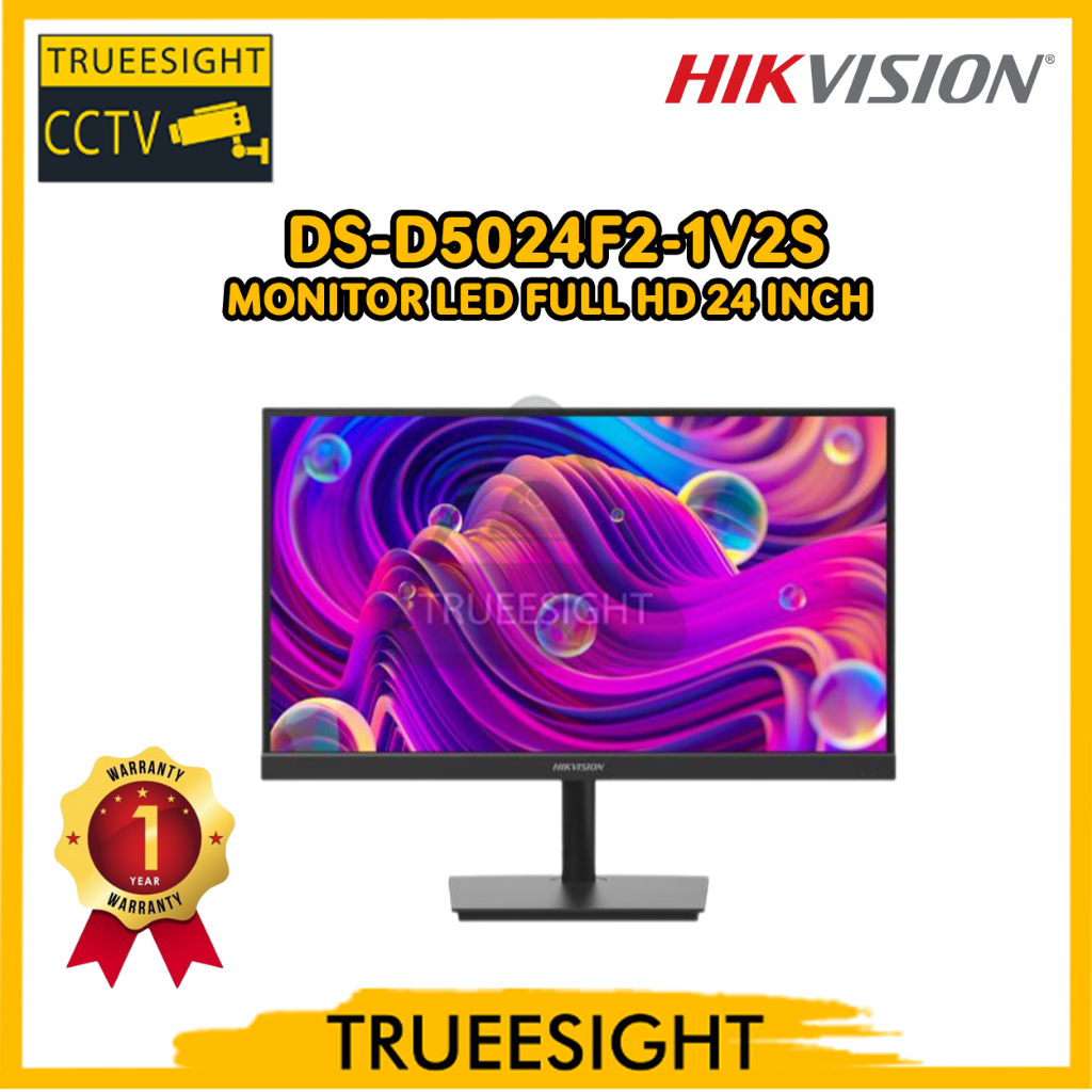 Jual MONITOR HIKVISION LED DS-D5024F2-1V2S FULL HD 24 INCH | Shopee ...