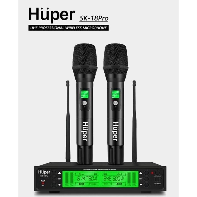 Jual Huper SK-18 pro Professional Wireless Microphone | Shopee Indonesia