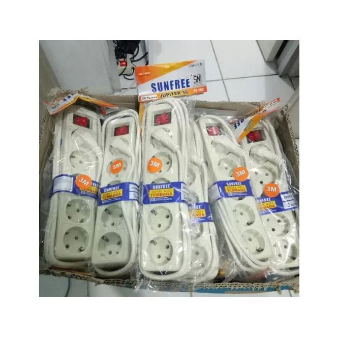 Jual Stop Kontak Colokan Listrik 5 lubang Panjang Kabel 3Meter SNI | Shopee Indonesia