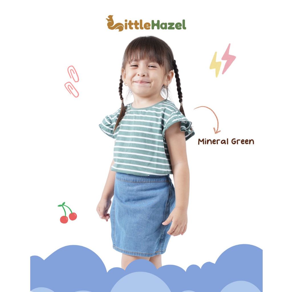 Jual Little Hazel Baju Anak Perempuan Salur / Stripe umur 1-5 Tahun ...