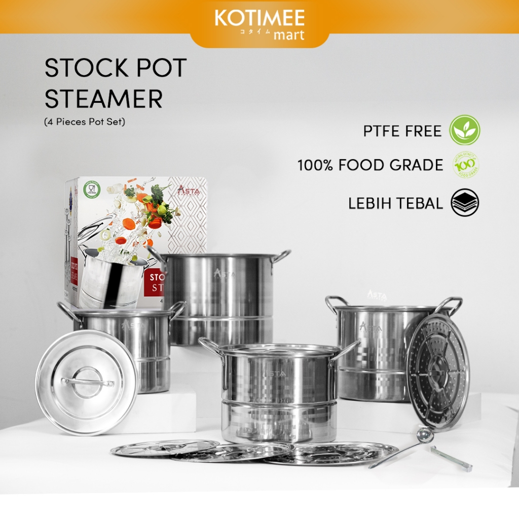 Jual Dandang Kukus Stainless Steel Tebal - Panci Kukusan Steamer Asta ...