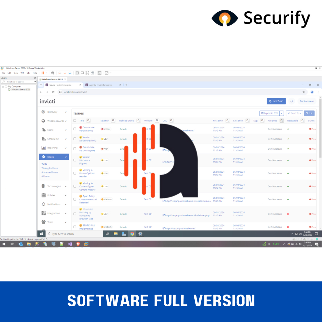 Jual Acunetix Enterprise 360 Web Application Security Scanner (Windows ...