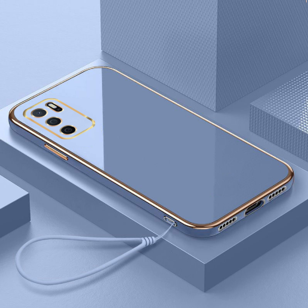 Jual Case Plating Oppo A16,A16s Soft Case Lanyard Terbaru Premium ...