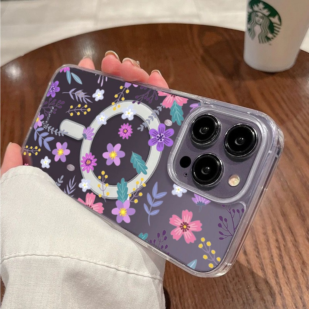 Jual New Magsafe Bunga Clear Space Case Antidrop Compatible For Iphone ...