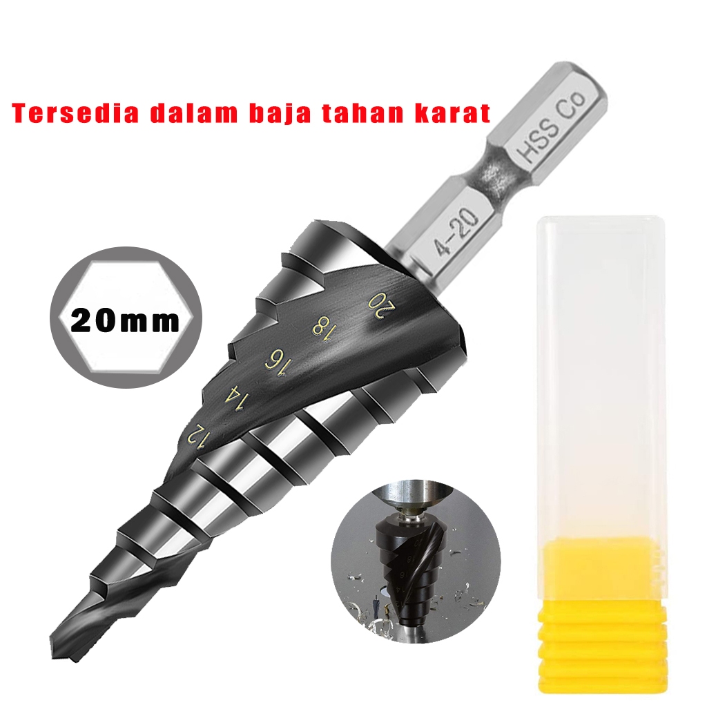 Jual Bor bit untuk stainless steel,HSS-Co M35 TiAlN dilapisi langkah ...