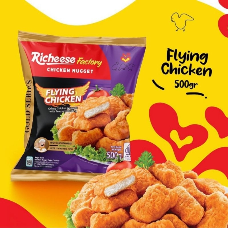 Jual Richeese Nugget Flying Chicken 400gr | Shopee Indonesia