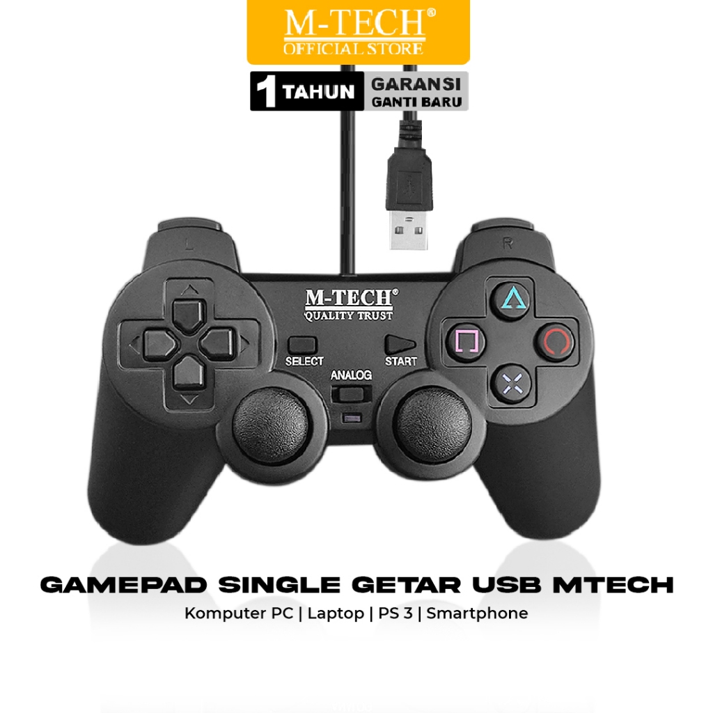 Jual MTECH Stick Gamepad Single Getar USB Joystick PC Laptop Original ...