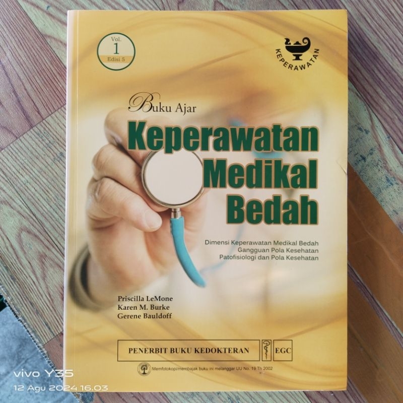 Jual Buku Ajar, Keperawatan Medikal Bedah, (Vol. 1 / Edisi, 5) + ORIGINAL | Shopee Indonesia
