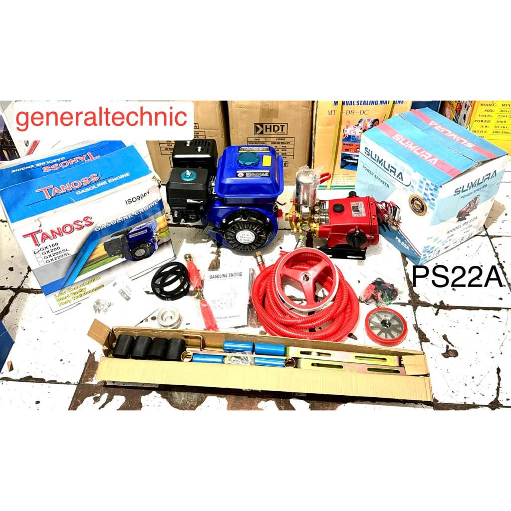 Jual Mesin Cuci Motor Power Sprayer PS22 Spica Engine GX160 Tanoss 6HP ...