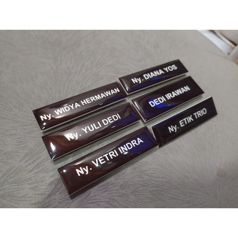 Jual NAME TAG UKURAN 2X8CM (PAPAN NAMA) PERSIT, BHAYANGKARI, NAMETAG ...