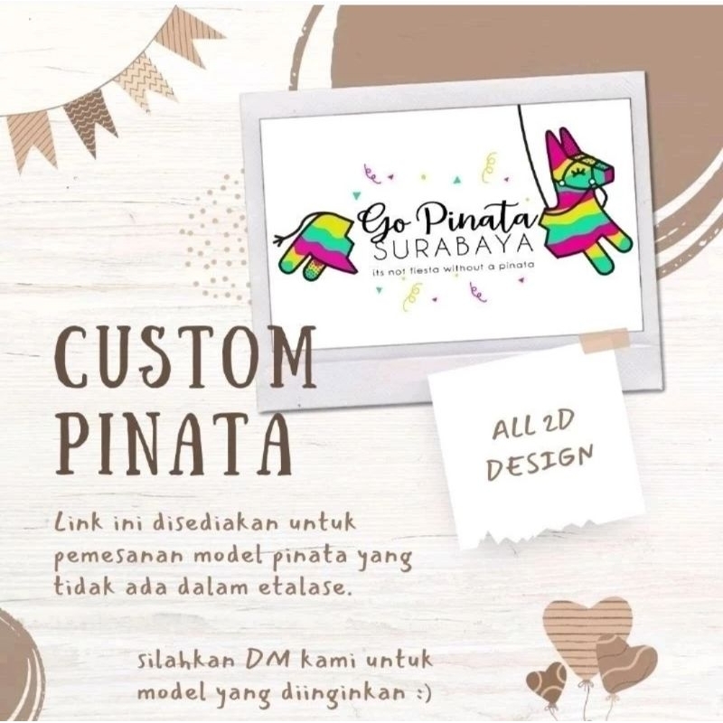 Jual Pinata ulang tahun custom george pig peppa pig pinata tarik ...