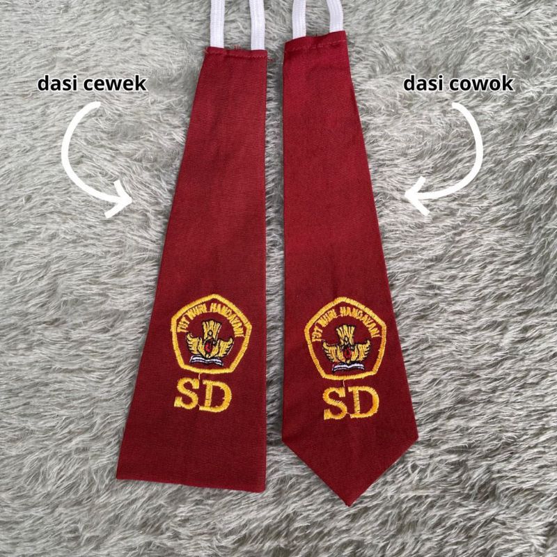 Jual dasi sd anak lakilaki perempuan bordir | Shopee Indonesia