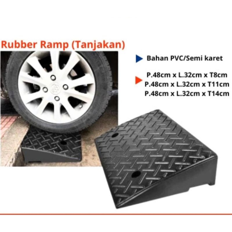Jual Tanjakan Mobil Rubber Ramp / Rubber Rump PVC Rubber Untuk Tanjakan ...