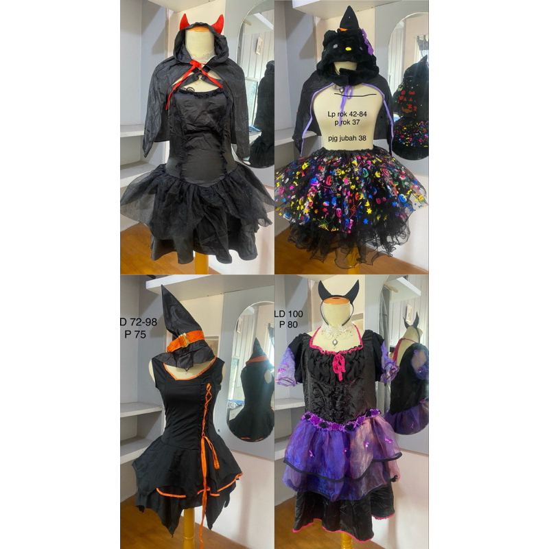 Jual kostum baju halloween / maid costume / baju suster / baju karakter ...