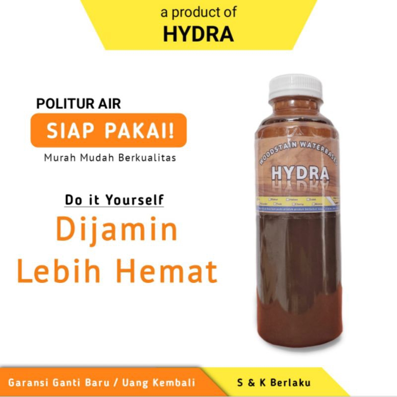 Jual Politur Plitur Water Based Kayu Jati Hydra 100ml - 250ml | Shopee ...