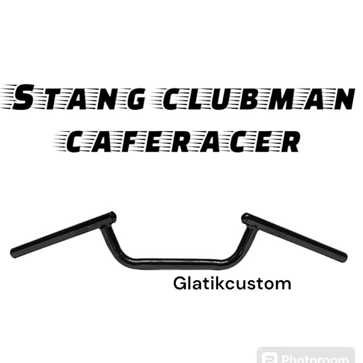 Jual STANG STIR CLUBMAN CAFERACER UNIVERSAL HITAM CUSTOM KUSTOM W175 ...
