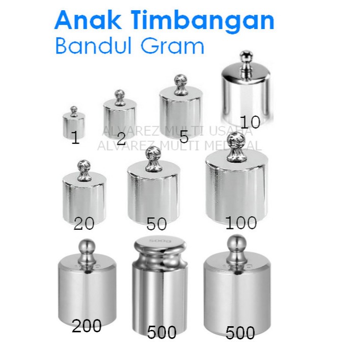 Jual Bandul Timbangan / Anak Timbangan / Kalibrasi Gram / Satuan Pcs ...