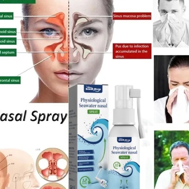 Jual DIJAMIN MURAH Nasal Spray Semprotan Hidung Polip Hidung Air laut ...