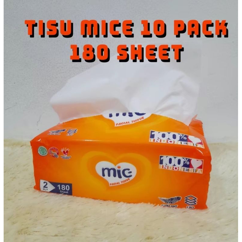 Jual Tisu Murah Mice Facial 180 sheet | Shopee Indonesia