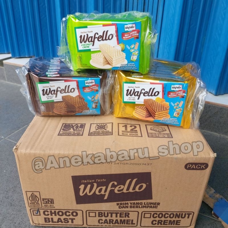 Jual Wafer Wafello 43 gr ( 1 Renceng / 10 pcs ) | Shopee Indonesia