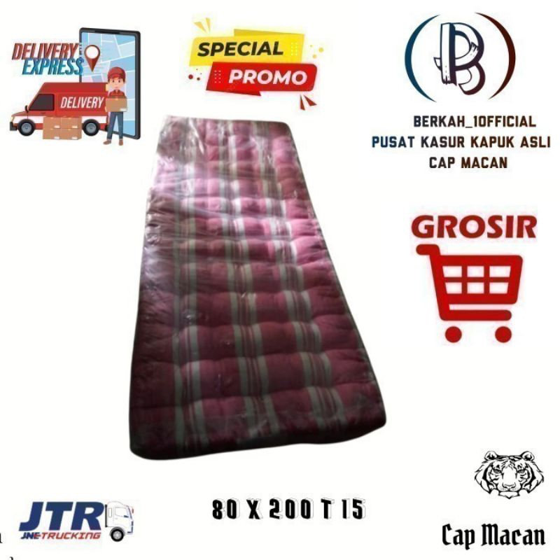 Jual kasur kapuk Asli Cap Macan 80 x 200 CM E Tipe Full Kapuk empuk ...
