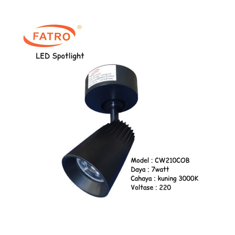 Jual Lampu Sorot Spotlight LED COB 7 Watt Tempel Plafon/Fatro lampu ...