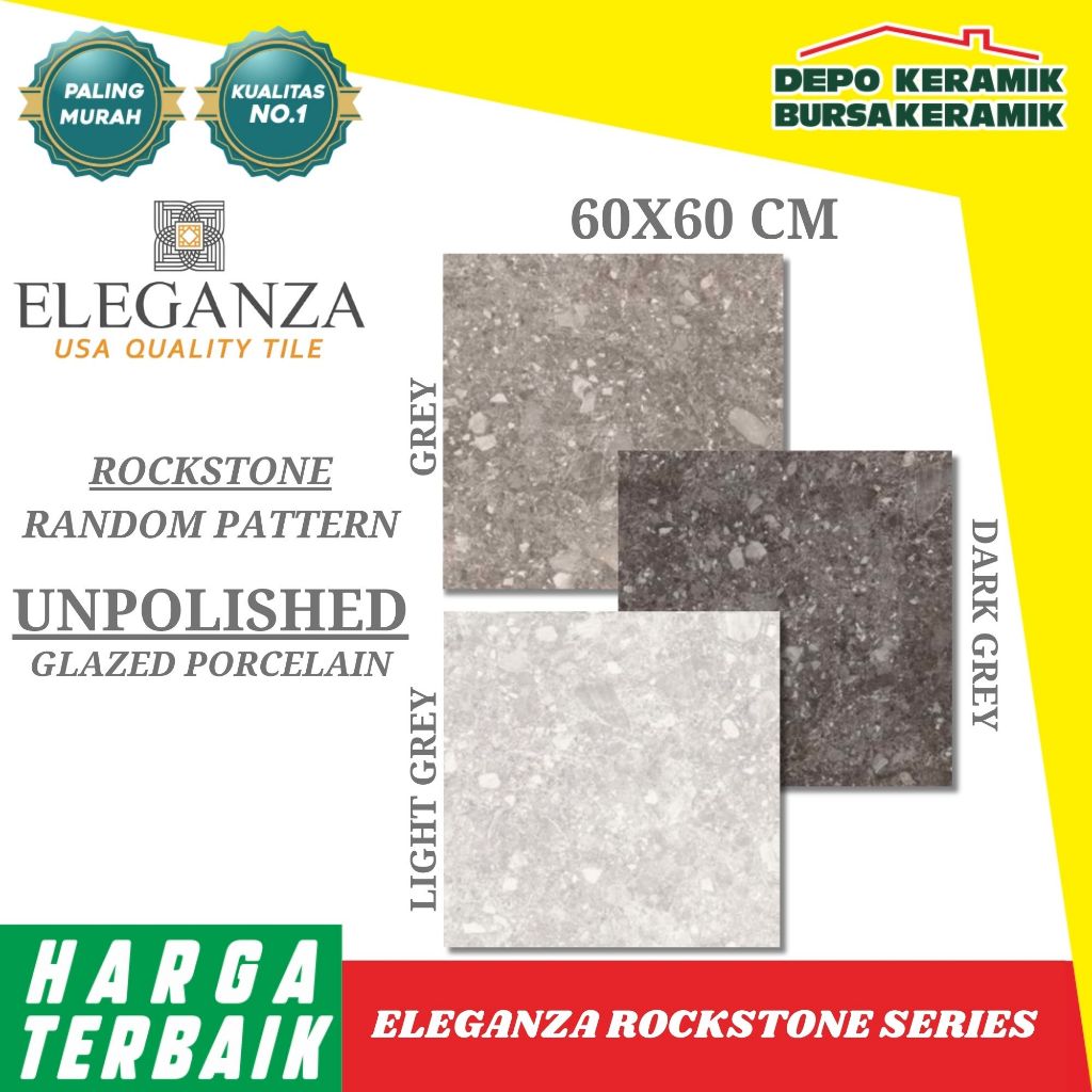 Jual GRANIT MEWAH ELEGANZA 60X60 ROCKSTONE SERIES | Shopee Indonesia