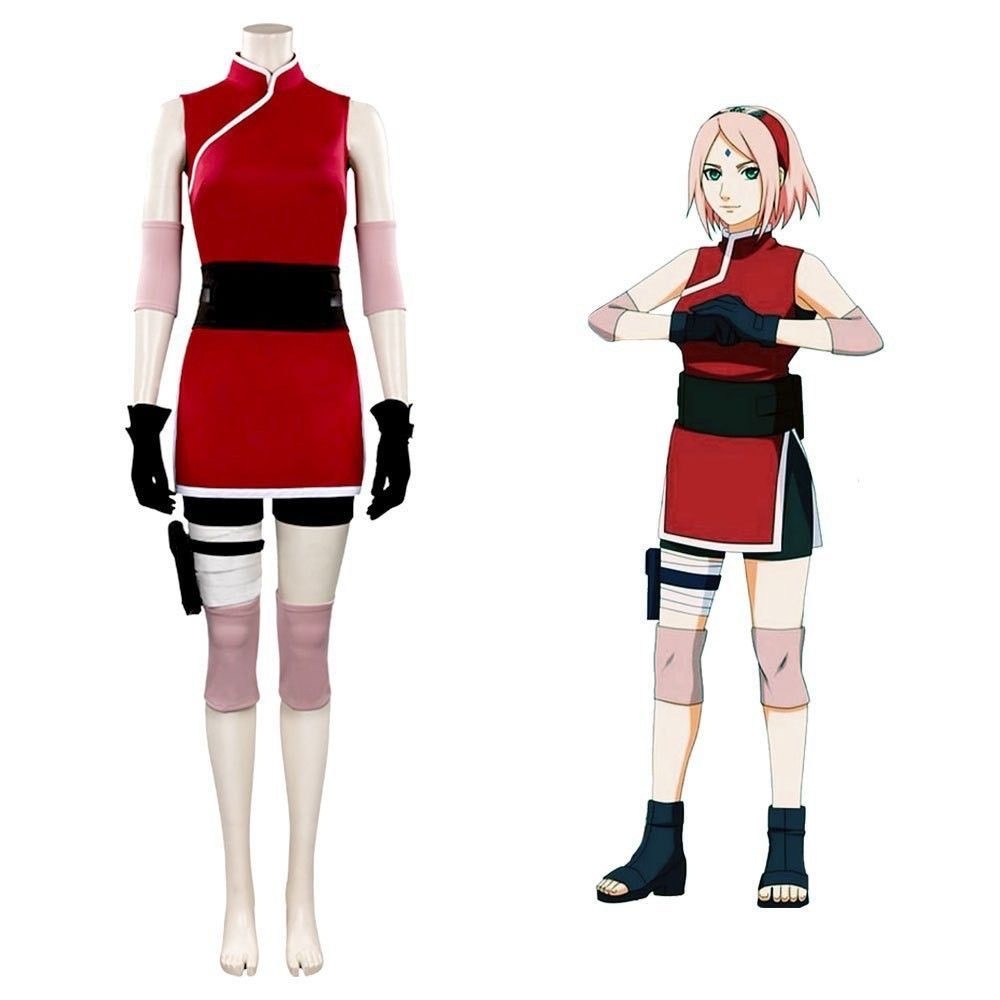Jual Haruno Sakura Cosplay Shippuden Anime Costume Wig Women Girls ...