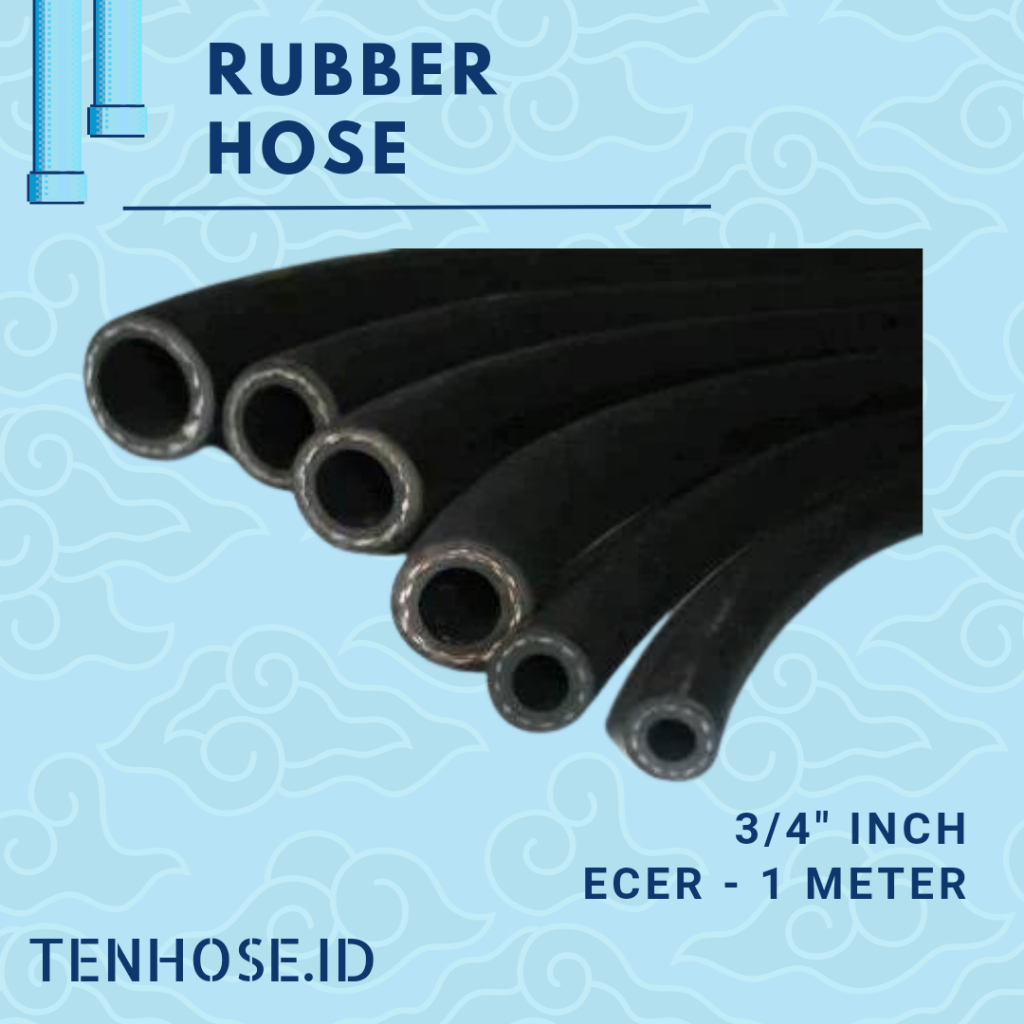 Jual Selang Air Karet Rubber Hose 3/4" Inch Jual per Meter Selang Air ...