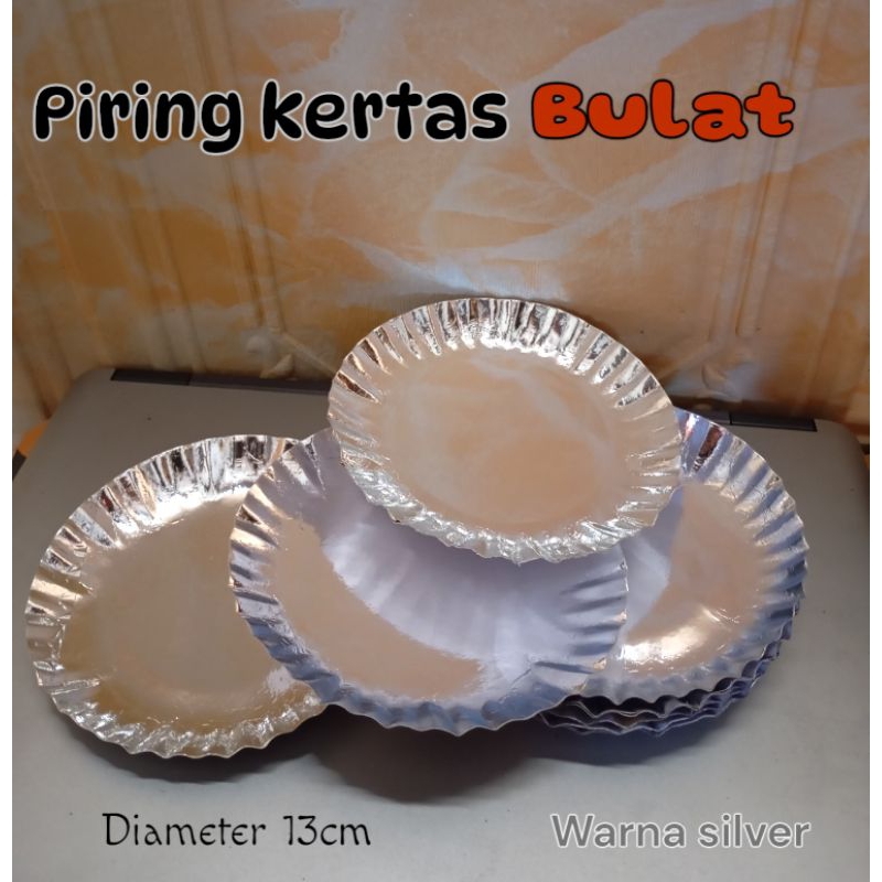 Jual piring kertas bulat / piring kertas kue isi 10pcs | Shopee Indonesia