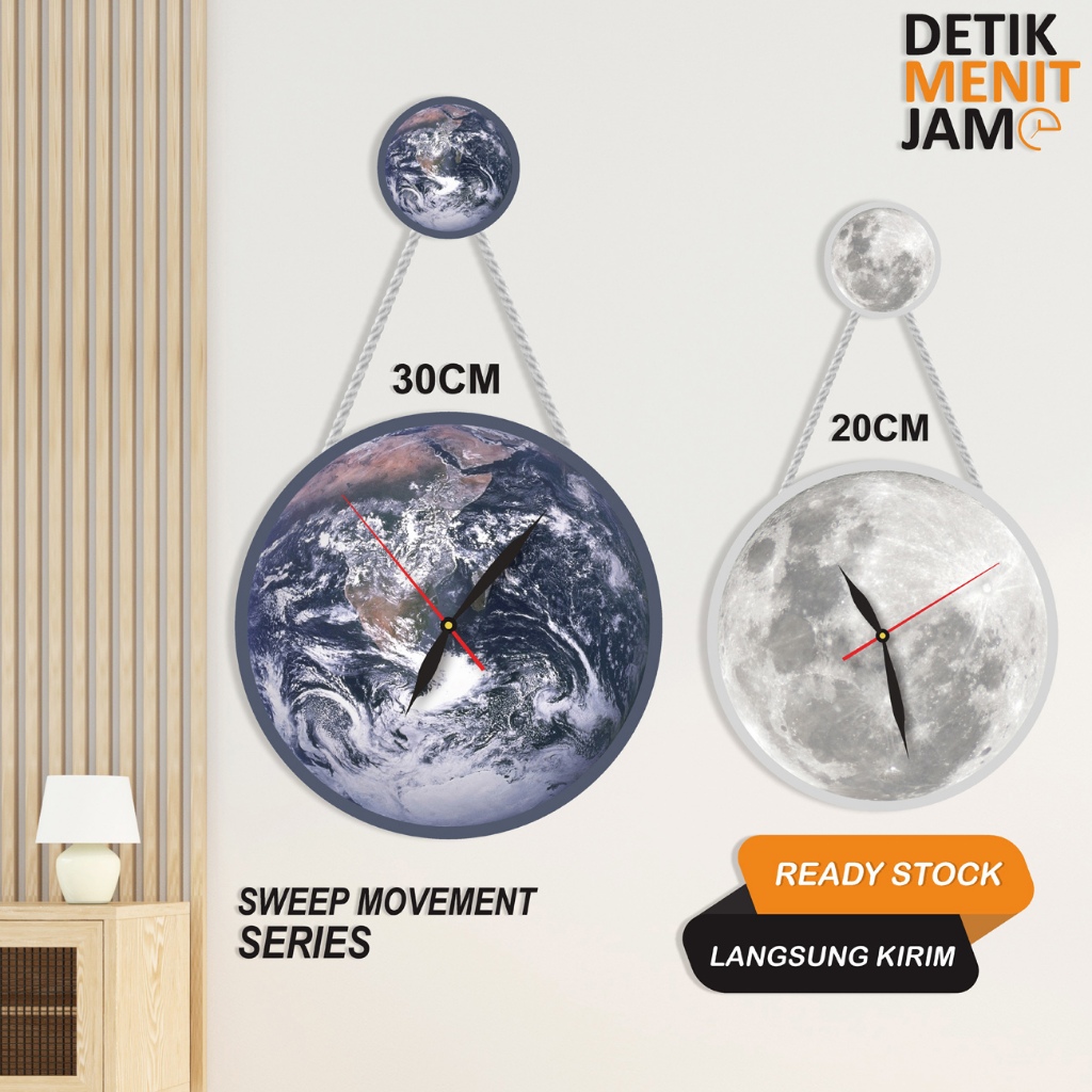 Jual JAM DINDING 30CM GANTUNG WALL DEKOR HIASAN DINDING RUANG ...