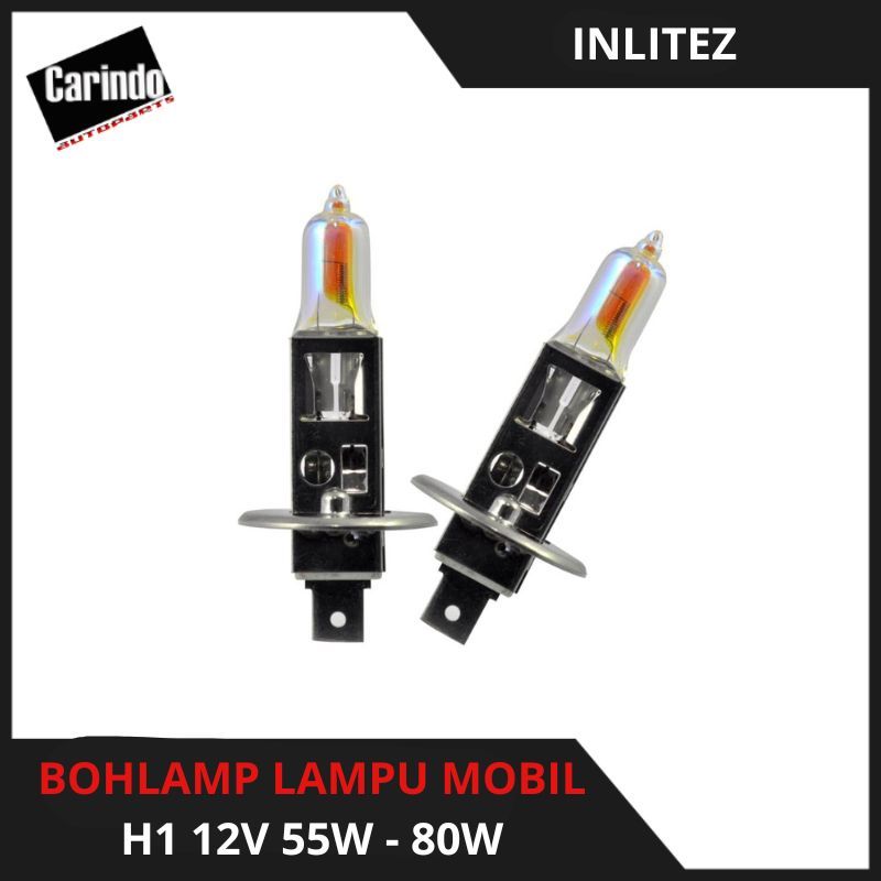 Jual Lampu Mobil Lampu Depan Mobil Halogen Inlitez H1 55W-80W | Shopee ...
