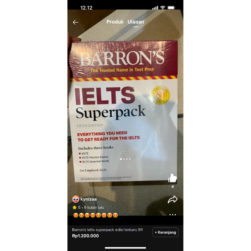 Jual Barron's ielts superpack edisi terbaru fifth edition | Shopee Indonesia