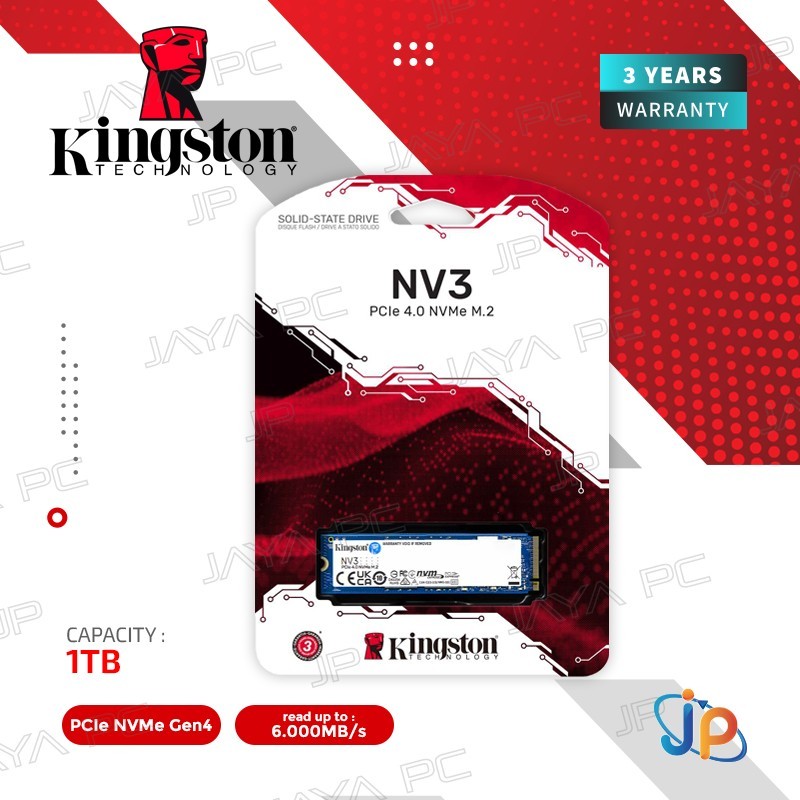 Jual Kingston SSD NV3 M.2 Pcie Gen4 Nvme 1TB - M2 1 TB | Shopee Indonesia