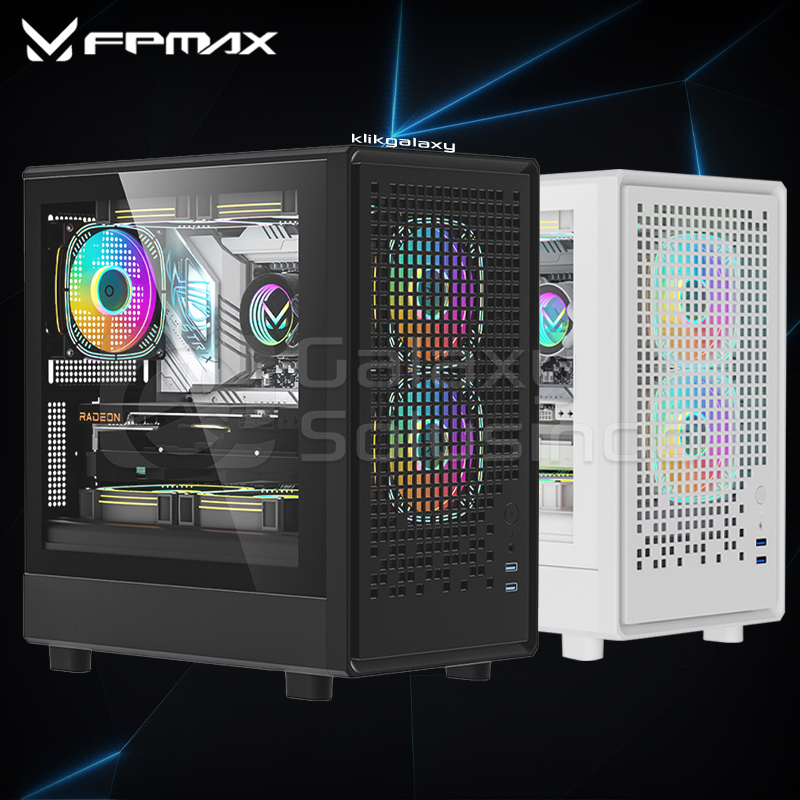 Jual FPMAX AIRMESH G2 Tempered Glass Mid Tower M-ATX Gaming Case ...