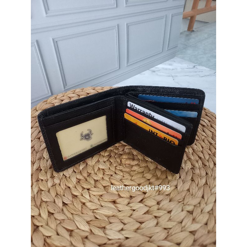 Jual dompet kulit sapi asli hitam#893/993 | Shopee Indonesia